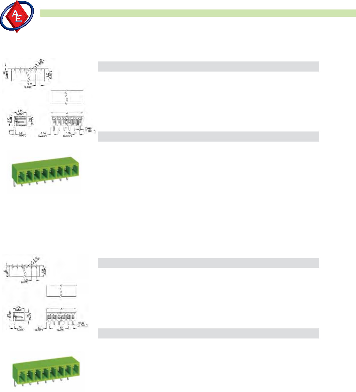 PCB Terminal Blocks Datasheet by American Electrical Inc. | Digi-Key ...